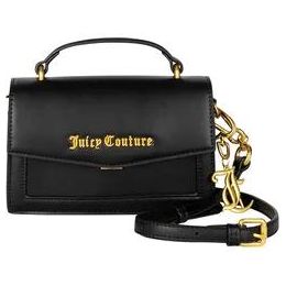 Schultertasche Juicy Couture "LILY CROSSBODY WITH FLAP Damen", Damen, Gr. B/H/T: 5cm x 13cm onesize, schwarz, Leder, Taschen, Schultertasche Damen, Mini Bag, Handtasche, Fashion, Lifestyle, Sale