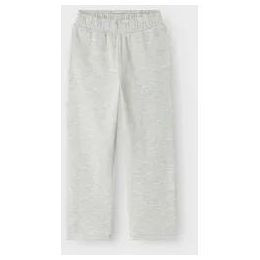 Sweathose name it "NKMMALLO STRAIGHT SWEAT PANT BRU NOOS", Jungen, Gr. 146, N-Gr, light grau melange (blank), Sweatware, Obermaterial: 80% Baumwolle, 20% Polyester, meliert, unifarben, Basic normal, Hosen Sweathose
