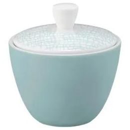 Zuckerdose Seltmann Weiden "Life Fashion", grün chic, weiß, B:9,8cm H:10,2cm, Lebensmittelaufbewahrungsbehälter, Fassungsvermögen 0,26 Liter