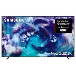Samsung QLED-Fernseher "GQ75QN900FT QLED Mini LED-Fernseher", Energieeffizienz: G (A-G), schwarz, 75 ′′, Fernseher, 8K AI Upscaling Pro & Glare Free, Metal Frame Design, Art Store
