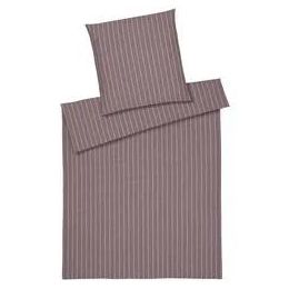 Bettw&auml;sche Elegante "Humble", brick, B/L: 155cm x 220cm, 1 Stk., 1 Stk., Halbleinen, B/L: 80cm x 80cm, 2 Stk., Halbleinen, Obermaterial: 50% Baumwolle, 50% Leinen, Bettw&auml;sche, Bettw&auml;sche, angenehmes Hautgef&uuml;hl