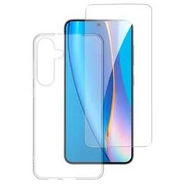 4smarts Handyhülle "360 Protection Set für Samsung Galaxy S25+", transparent, B:9,5cm H:2cm T:18cm, Hüllen, Backcover, Schutzhülle, Handyschutzhülle, Case, Schutzcase, stoßfest