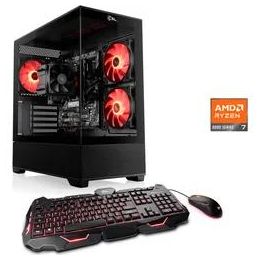 CSL Gaming-PC "AeroVision V24327", schwarz, Microsoft Windows 11 Home (64 Bit), 32 GB RAM 1.000 GB SSD, Desktop-PCs