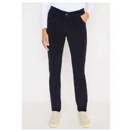 Cordhose Cecil, Damen, Gr. 36, Länge 32, dunkelblau corduroy, Cord, 98% Baumwolle, 2% Elasthan, unifarben, slim fit lang, Hosen, Middle Waist
