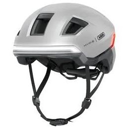 Fahrradhelm Abus "HYP-E BL.ACE" Gr. S, silber (silber (gleam silber)), Helme, S Kopfumfang: 51cm - 55cm