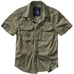 Brandit Vintage Shirt Shortsleeve oliv, Gr&ouml;&szlig;e L