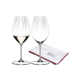 Riedel Glas 2er Set Rieslinggl&auml;ser inklusive Poliertuch Performance 623 ml in transparent | Gr.: onesize