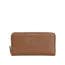 Liu Jo Caliwen XL Zip Around - Geldbörse 12cc 19 cm (anthrazit met.) in suede | Gr.: onesize