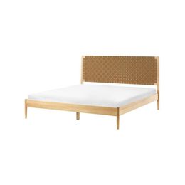 Beliani Doppelbett BRUNEMONT in Braun - (W) 187 x (H) 110 x (L) 208 cm | Gr.: onesize