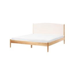 Beliani Doppelbett CLAIRAC in Braun - (W) 187 x (H) 100 x (L) 208 cm | Gr.: onesize