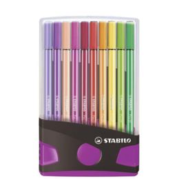 Papeterie/PBS - Premium-Filzstift - Stabilo Pen 68 ColorParade - 20er Tischset | Gr.: onesize