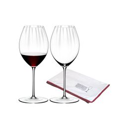 Riedel Glas 2er Set Syrah Shiraz Gläser inkl. Poliertuch Performance 631 ml in transparent | Gr.: onesize