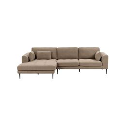 Beliani Ecksofa FLAM in Braun/Schwarz - (W) 275 x (H) 80 x (L) 158 cm | Gr.: onesize