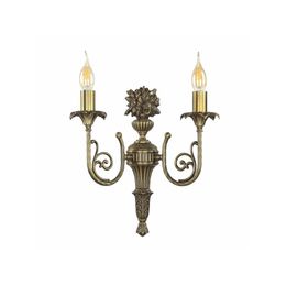Licht-Erlebnisse Wandlampe (B)33 x (H)36 cm in Bronze hell gl&auml;nzend | Gr.: onesize