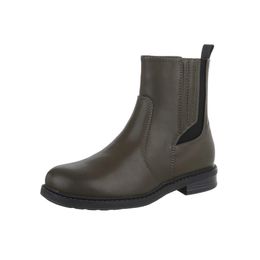 Ital-Design Stiefelette in Gr&uuml;n | Gr.: 38