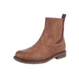 Ital-Design Stiefelette in Camel | Gr.: 36