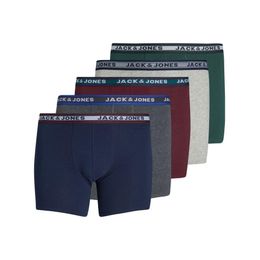 Jack & Jones Plus JACK & JONES PLUS 5er-Pack Trunks in Dark Grey Melange | Gr.: 4XL