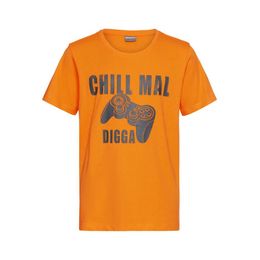 Kidsworld T-Shirt in neon orange | Gr.: 128/134