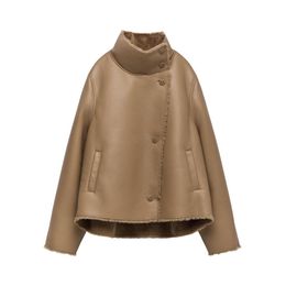 Adolfo Dominguez &Uuml;bergangsmantel Damen Gr&ouml;&szlig;e L camel