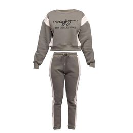Tom Barron Jogginganzug Damen Größe S beige / oliv / schwarz