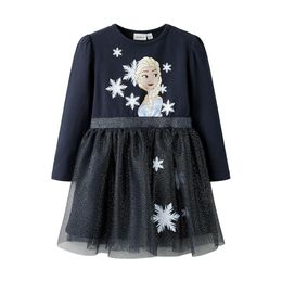 name it Kleid 'NMFOsimi Frozen' Mädchen Größe 104 navy / silber / weiß