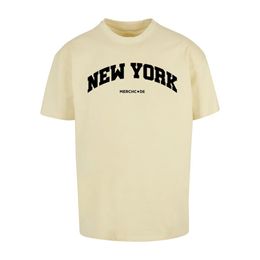 Merchcode Shirt 'New York Wording' male Yellow size XXL