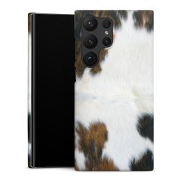 DeinDesign Galaxy S23 Ultra Handy Premium Case Smartphone Handyh&uuml;lle Schutzh&uuml;lle matt Cow Fur Cow Skin Premium Case