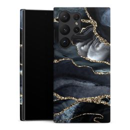 DeinDesign Galaxy S23 Ultra Handy Premium Case Smartphone Handyh&uuml;lle Schutzh&uuml;lle matt Marble Trends Glitzer Premium Case