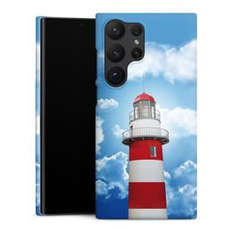 DeinDesign Galaxy S23 Ultra Handy Premium Case Smartphone Handyh&uuml;lle Schutzh&uuml;lle matt Cloud Lighthouse Sky Premium Case