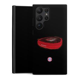 DeinDesign Galaxy S23 Ultra Handy Premium Case Smartphone Handyh&uuml;lle Schutzh&uuml;lle matt Fc Bayern M&uuml;nchen Fcb Official Licensed Product Stadium Premium Case