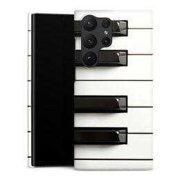 DeinDesign Galaxy S23 Ultra Handy Premium Case Smartphone Handyh&uuml;lle Schutzh&uuml;lle matt Klavier Music Piano Premium Case
