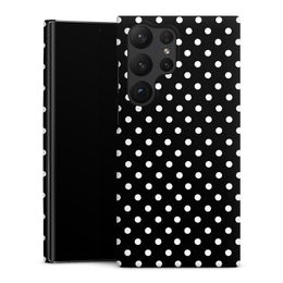 DeinDesign Galaxy S23 Ultra Handy Premium Case Smartphone Handyh&uuml;lle Schutzh&uuml;lle matt Retro Points Polka Dots Premium Case