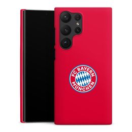 DeinDesign Galaxy S23 Ultra Handy Premium Case Smartphone Handyh&uuml;lle Schutzh&uuml;lle matt Fc Bayern M&uuml;nchen Fcb Logo Premium Case