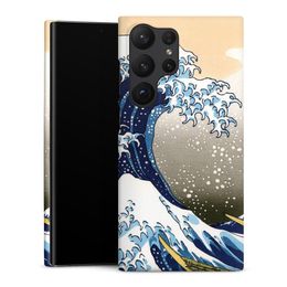 DeinDesign Galaxy S23 Ultra Handy Premium Case Smartphone Handyh&uuml;lle Schutzh&uuml;lle matt Katsushika Hokusai Die Gro&szlig;e Welle Vor Kanagawa Kunst Premium Case