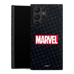 DeinDesign Galaxy S23 Ultra Handy Premium Case Smartphone Handyh&uuml;lle Schutzh&uuml;lle matt Logo Marvel Comic Premium Case