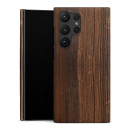 DeinDesign Galaxy S23 Ultra Handy Premium Case Smartphone Handyh&uuml;lle Schutzh&uuml;lle matt Wood Nut Tree Wooden Look Premium Case