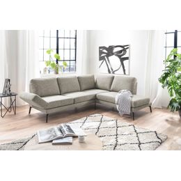 Ecksofa 3C CANDY "Kairo Multifunktion-Sofa, bequem und viele Komfortfunktionen, L-Form", grau (taupe), B:288cm H:87cm T:223cm, 54% Polyacryl, 46% Polyester, Sofas, Ecksofa, inklusive Drehsitz-, Armlehnen- und R&uuml;ckenverstellung
