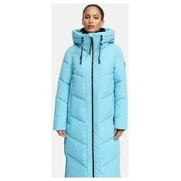 Winterjacke Marikoo "Nadaree XVI", Damen, Gr. M, sky blau, Obermaterial: 100% Polyester; Futter: 100% Polyester; Wattierung: 100% Polyester; &Auml;rmelfutter: 100% Polyester, Jacken Winterjacke, Stepp Mantel mit gro&szlig;er Kapuze