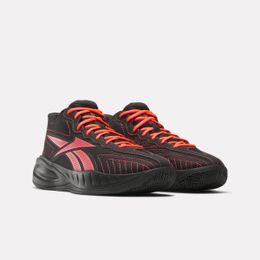Basketballschuh Reebok "Reebok PRESS", Gr. 36,5, core schwarz, neon cherry, core schwarz, Schuhe