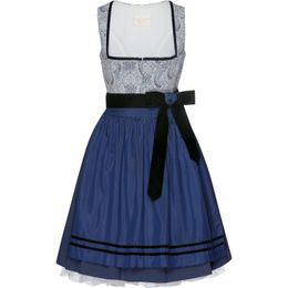Krüger Krüger Collection Midi-Dirndl Blau-Weiß (Größe: 40)