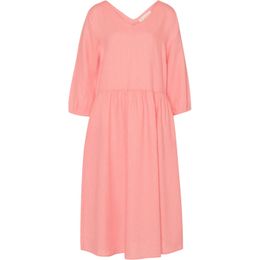 In Linea Leinen-Maxikleid Peach (Größe: 36)