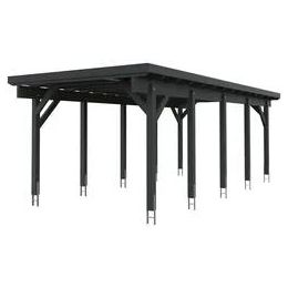 Einzelcarport Kiehn-Holz "KH 320 / KH 321", grau (anthrazit), B/H/T: 225cm x, Carports, Stahl-Dach, versch. Farben