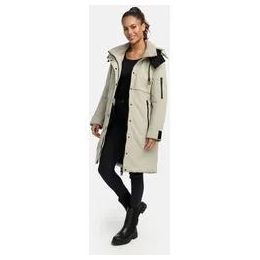 Winterjacke Marikoo "Anoukaa", Damen, Gr. L, pebble grau, Obermaterial: 100% Polyester; Futter: 100% Polyester; Wattierung: 100% Polyester; &Auml;rmelfutter: 100% Polyester, Jacken Winterjacke, langer Parka mit abnehmbarer Kapuze