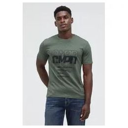 Rundhalsshirt CMPD, Herren, Gr. L, sage, Material: 100% Baumwolle, bedruckt, slim fit normal, eingesetzt gerader Abschluss, Shirts, aus Baumwolle