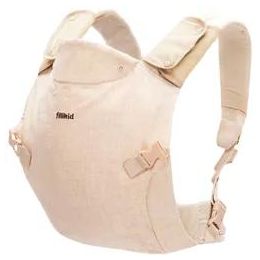 Bauchtrage fillikid "MC04", Baby, sand beige, Polyester, Ramie (Brennessel-Faser), Babytragen, mit abnehmbaren Baumwoll-Spucktücher