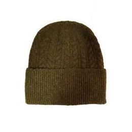 Beanie Capelli New York, Damen, loden, Strick, Obermaterial: 50% Polyacryl, 50% Polyamid, gemustert, unifarben, Mützen, Feinstrick, Zopfmuster, Einheitsgröße