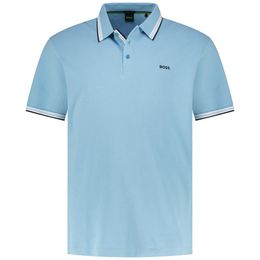 Gro&szlig;e Gr&ouml;&szlig;en BOSS Poloshirt mit Kontrastdetails Farbe blau Gr&ouml;&szlig;e: 5XL