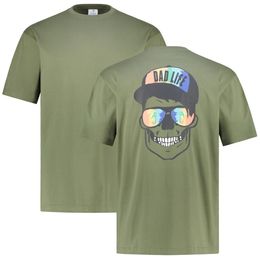 Gro&szlig;e Gr&ouml;&szlig;en Pfundskerl T-Shirt mit Motiv-Print Farbe khaki Gr&ouml;&szlig;e: 8XL