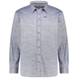 Gro&szlig;e Gr&ouml;&szlig;en Maddox Trachtenhemd aus Baumwolle Farbe blau Gr&ouml;&szlig;e: 5XL