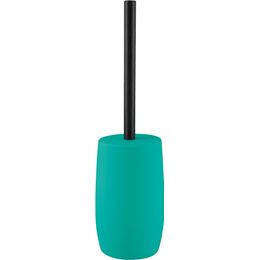 WC-Garnitur Kleine Wolke, B:9,9cm H:34,5cm L:9,9cmt&uuml;rkis, Bambus-Polyester, Reinigungsb&uuml;rsten, "Daily"